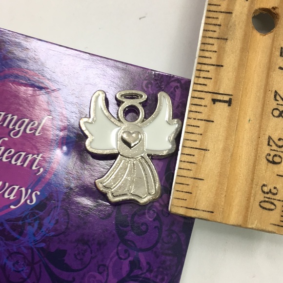 Jewelry | New Silver Toned Angel W Heart Pin On Gift Backer | Poshmark
